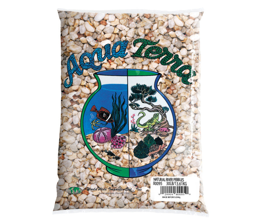 Aqua Terra Premium Fresh Water River Pebbles Aquarium Gravel 25 lb – TK ...