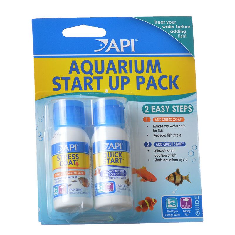 API Aquarium Start Up Pack with Stress Coat and Quick Start Water Cond ...